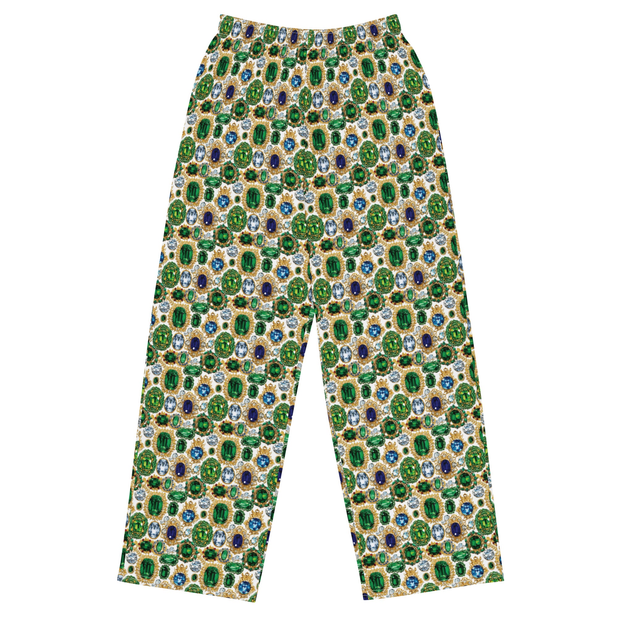 RAJ ROYAL THRONE WIDE LEG PANTS MULTI WHITE COLORWAY – Night God of Sky
